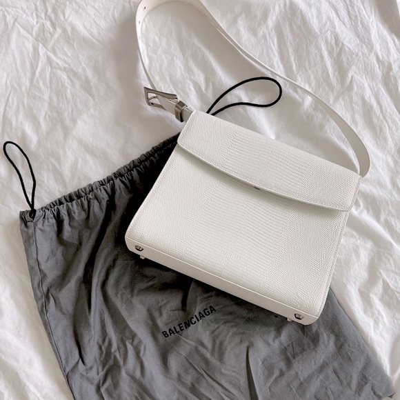 Balenciaga | Bags | Balenciaga Ghost Medium Lizardeffect Patent Leather Shoulder Bag | Poshmark